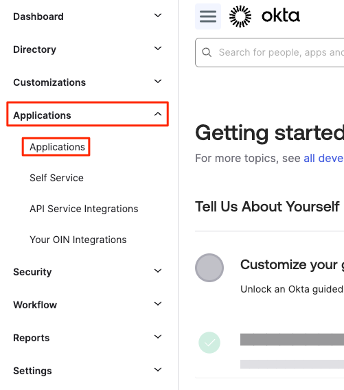 Single Sign-on Configuration for Okta